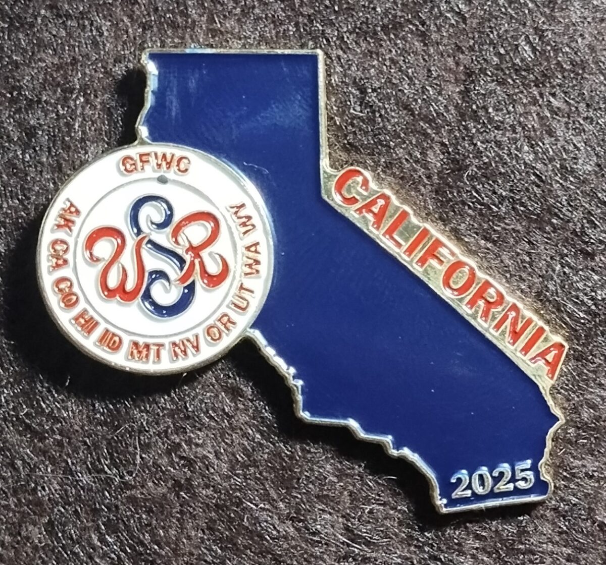 Western States Region Conference 2025 Commemorative Pin, Blue ...